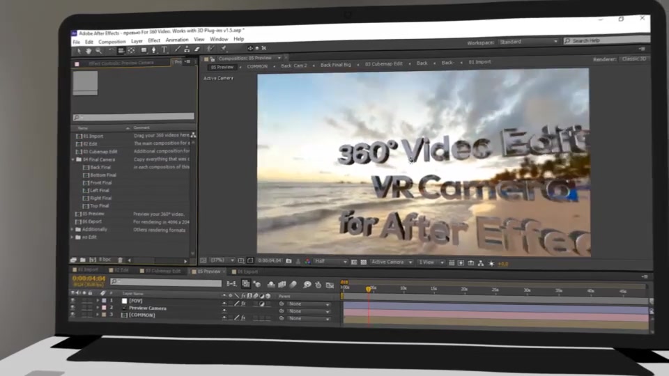 360 Video Editor v1.5 & VR Camera for After Effects Videohive 18833481 ...