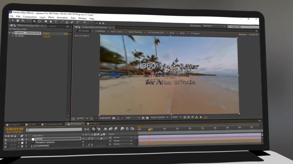 360 Video Editor v1.5 & VR Camera for After Effects Videohive 18833481 ...