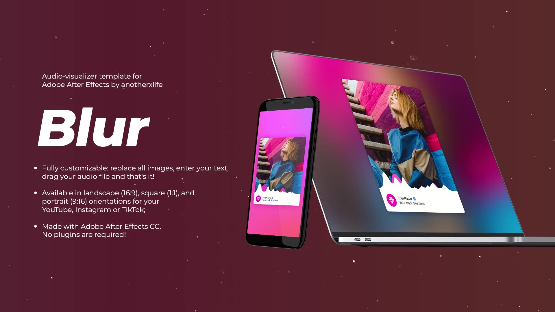 Blur After Effects music visualizer template Videohive 34422067 ...