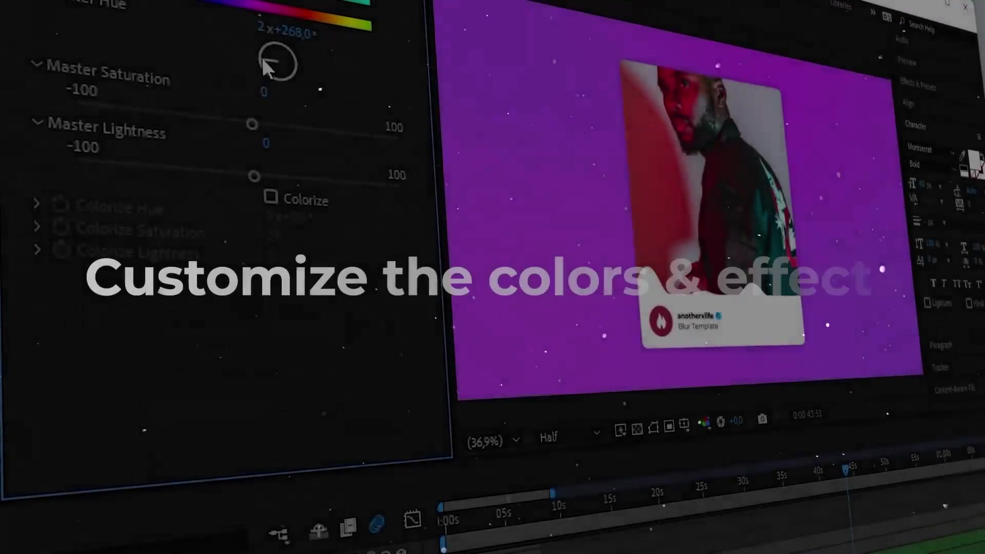 Blur After Effects music visualizer template Videohive 34422067 ...
